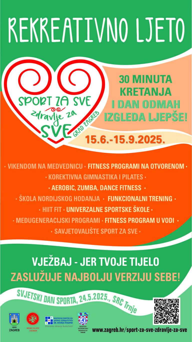 ReKreativno ljeto u Zagrebu 2025. - Sport za sve Zagreb